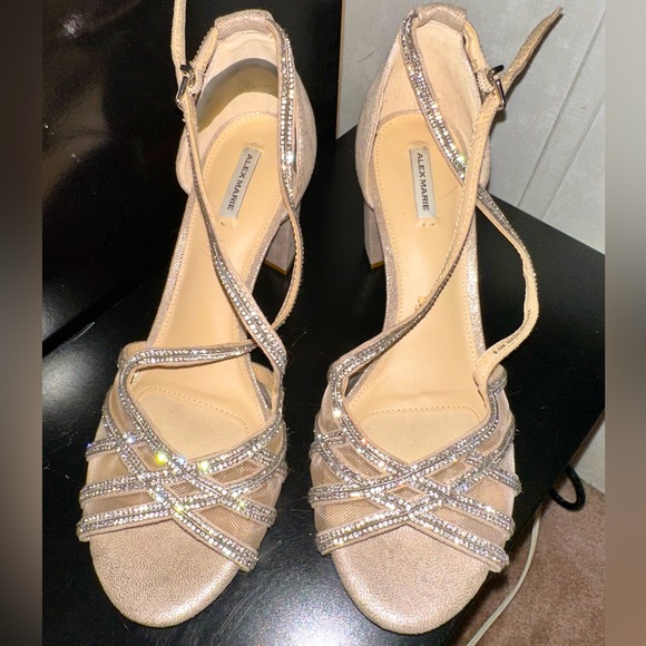 Alex Marie | Shoes | Alex Marie Glam Bejeweled Heels | Poshmark